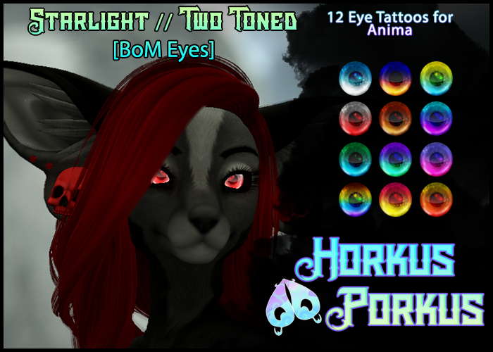 Second Life Marketplace - [HkPk] Anima Starlight Eyes BoM - Two Toned